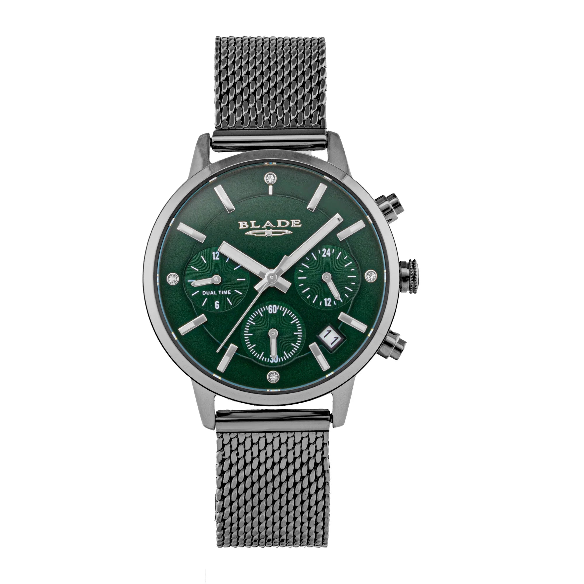Buy BLADE Venus Forest 3688L2AEA SS Case & Mesh Strap Multifunction ...