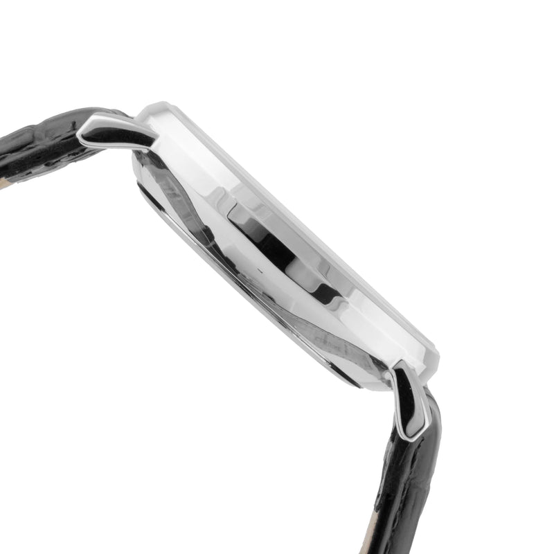 Buy ELIZ ES8926G1SSN SS Caseback & Leather Strap Multifunction Men's ...